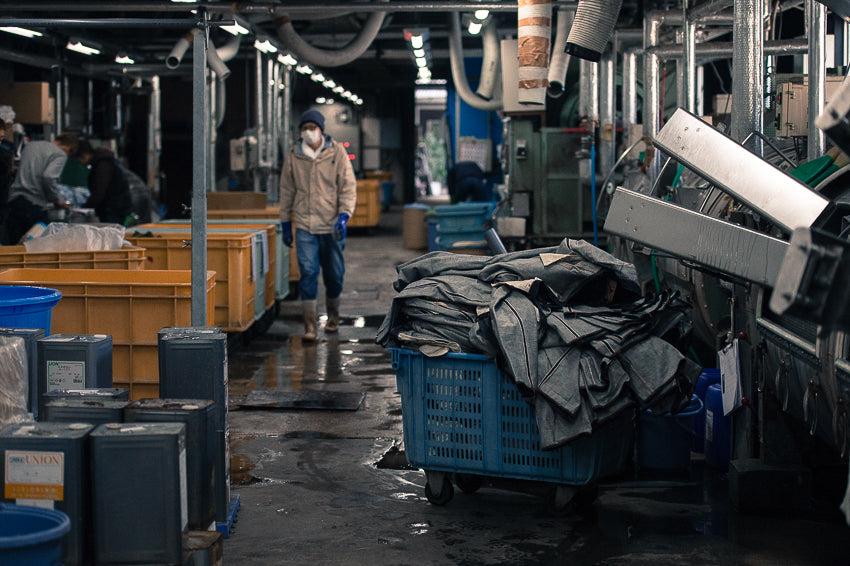 Inside a denim washing factory: Is one wash bad for good fades? – TCB JEANS